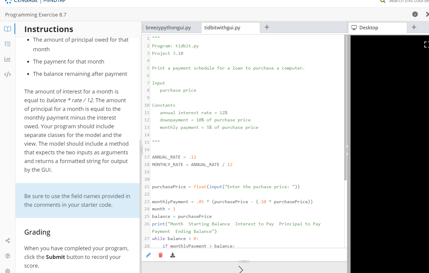 Solved Python The Tidbit Computer Store Chapter 3 4190