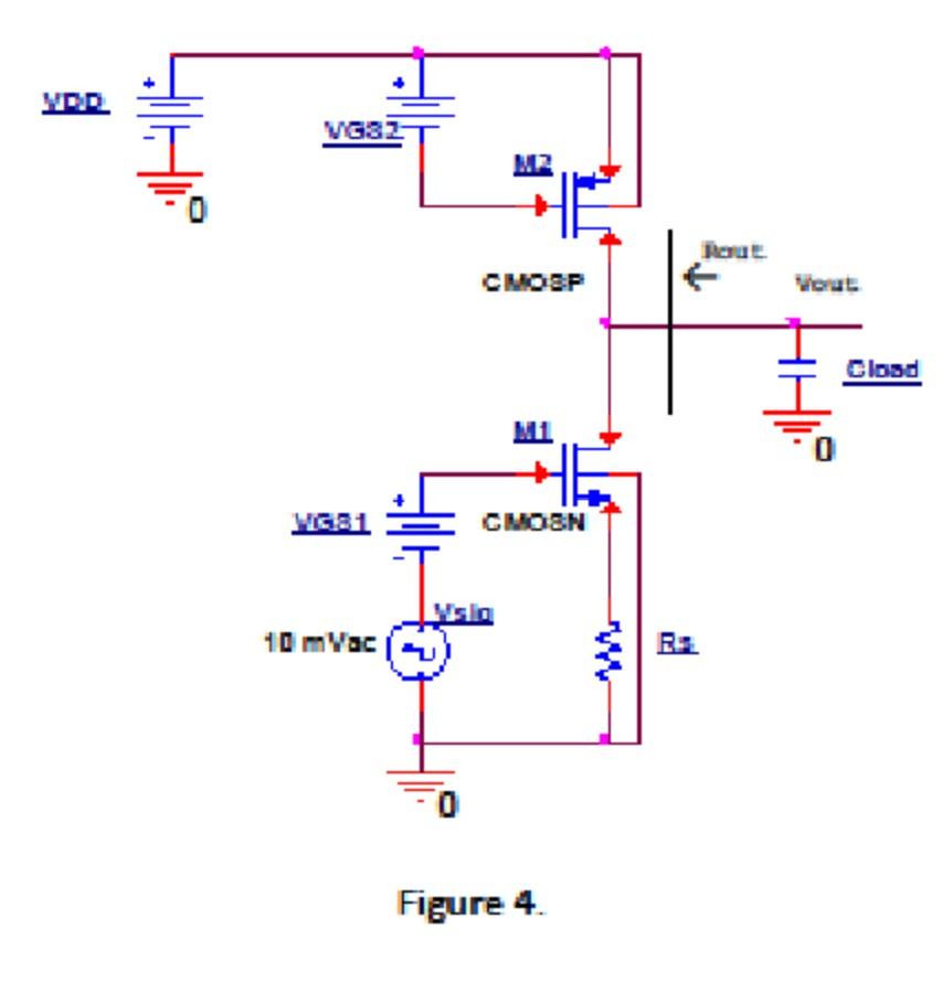 Solved A) In the MOSFET gain stage resistor RS =10 kOhm was | Chegg.com