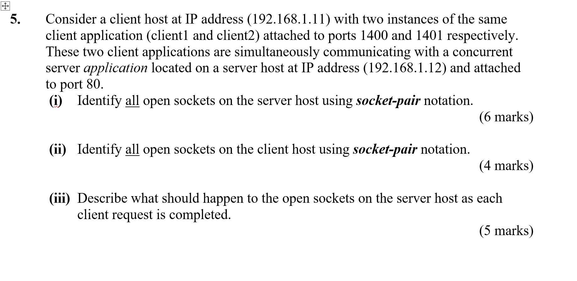 Solved Consider a client host at IP address (192.168.1.11) | Chegg.com
