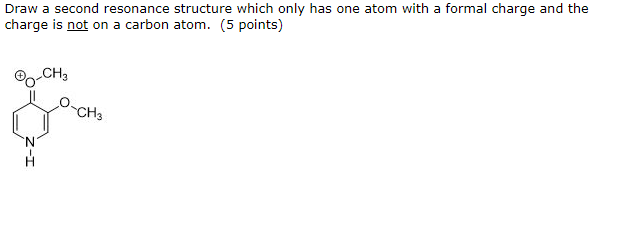 Solved Draw a second resonance structure which only has one | Chegg.com
