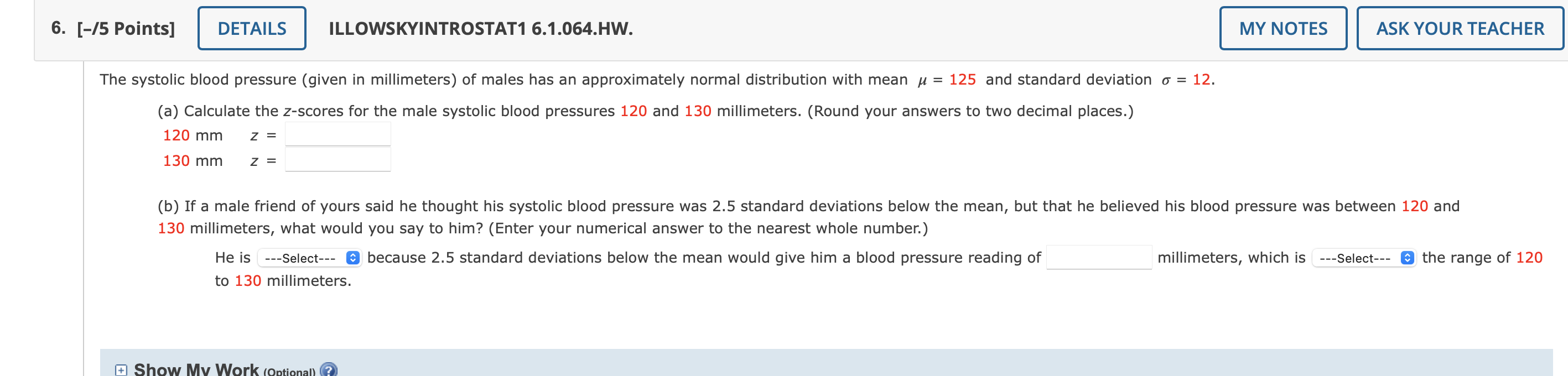 Solved 6. [-15 Points] DETAILS ILLOWSKYINTROSTAT1 | Chegg.com