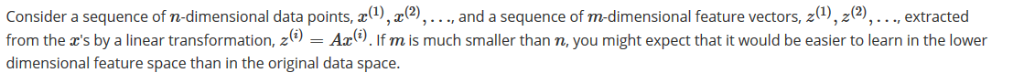 Consider a sequence of n-dimensional data points, æ), | Chegg.com