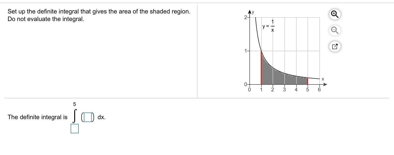 Solved Set up the definite integral that gives the area of | Chegg.com