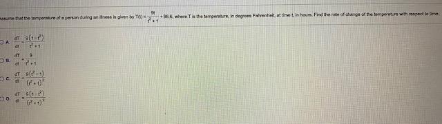 Solved Assume that the temperature of a person during an | Chegg.com