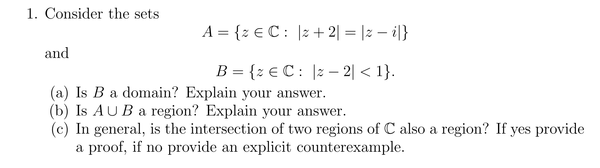 Solved The definition of domain in this course is if a set | Chegg.com