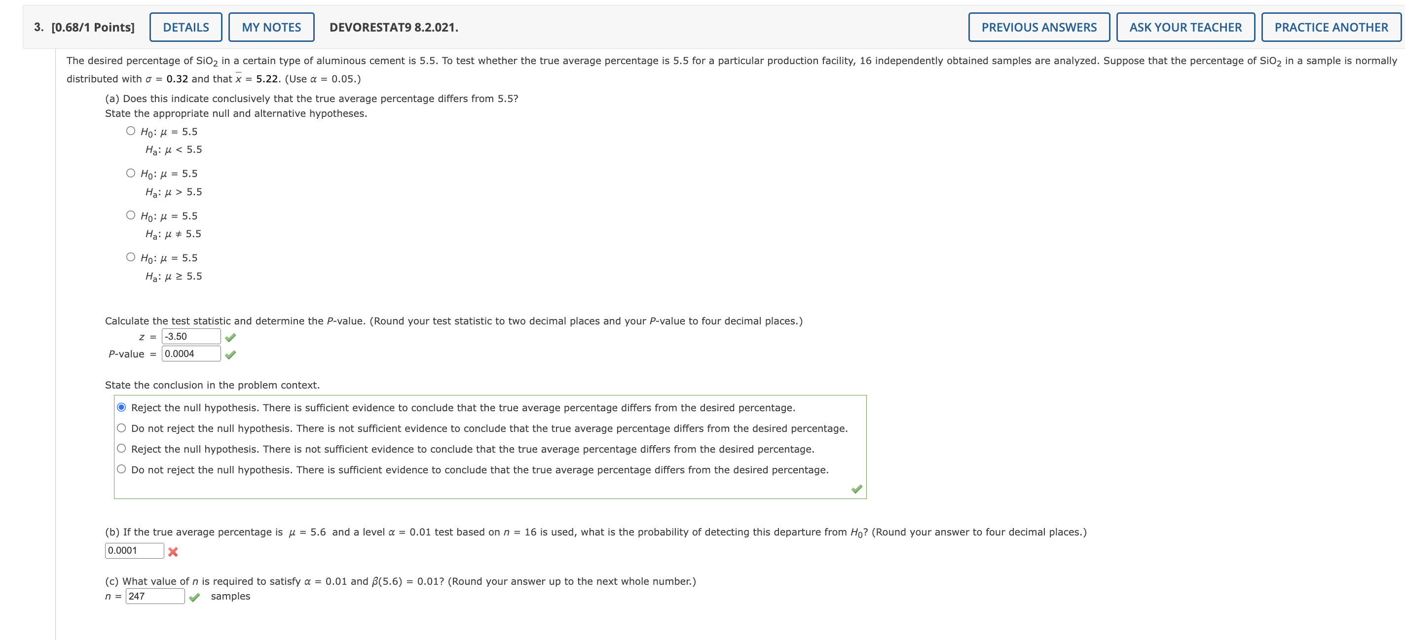 Solved distributed with σ=0.32 ﻿and that | Chegg.com