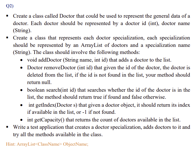 Solved In java not C or C++ | Chegg.com