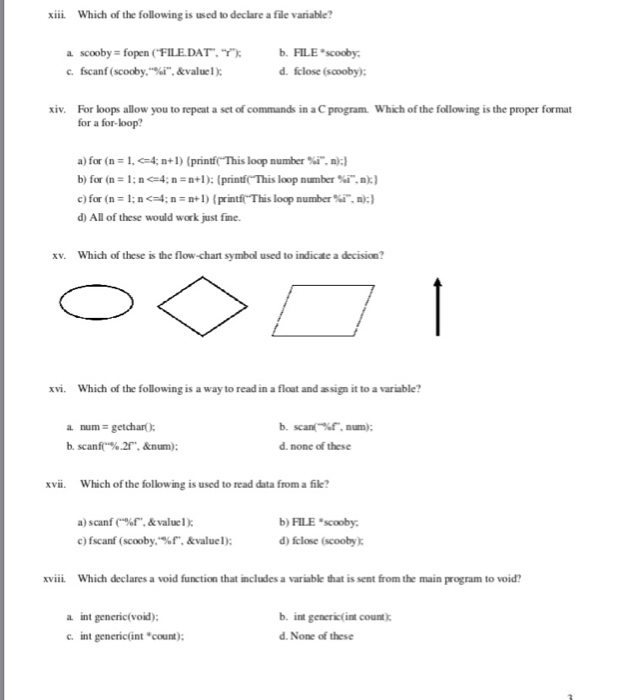 Solved A. CIRCLE the BEST answer for the multiple choice | Chegg.com