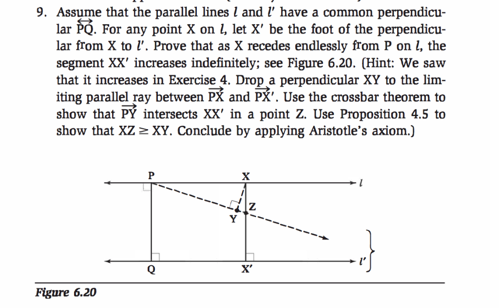Solved perpendicu 9. Assume that the parallel lines l and l' | Chegg.com