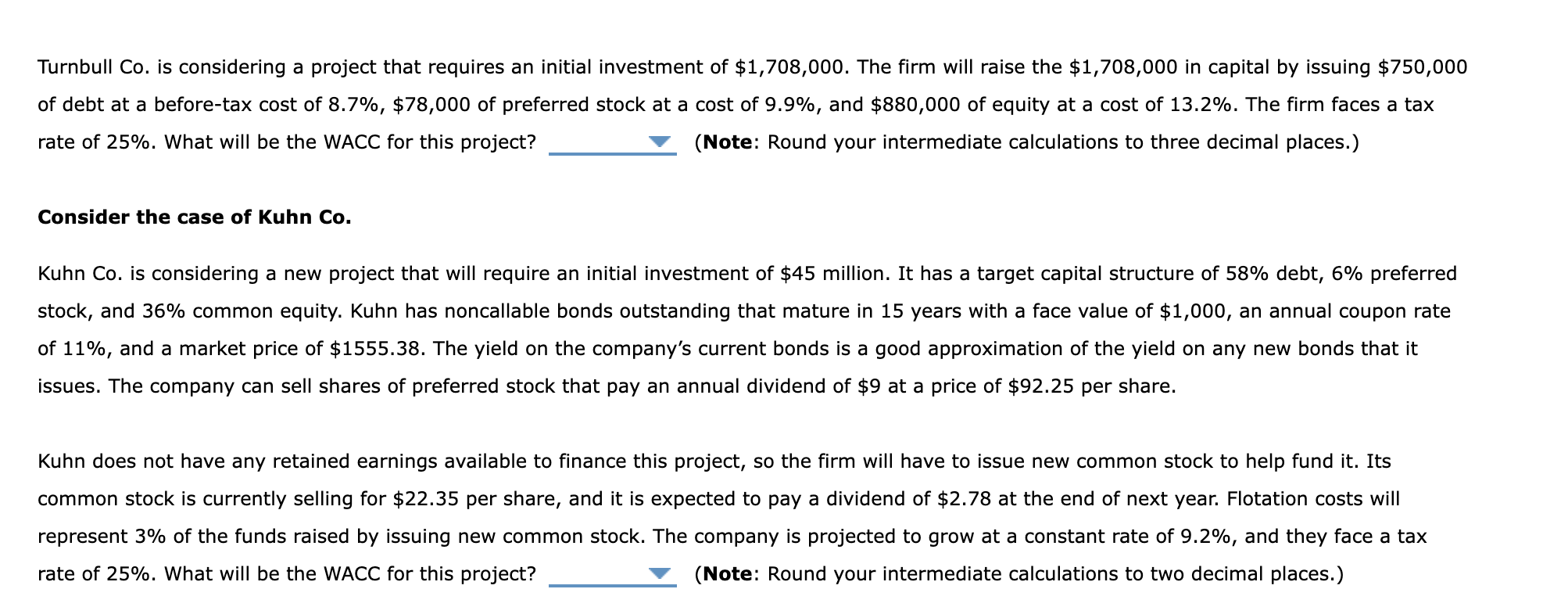 Solved 6. Solving for the WACC The WACC is used as the | Chegg.com