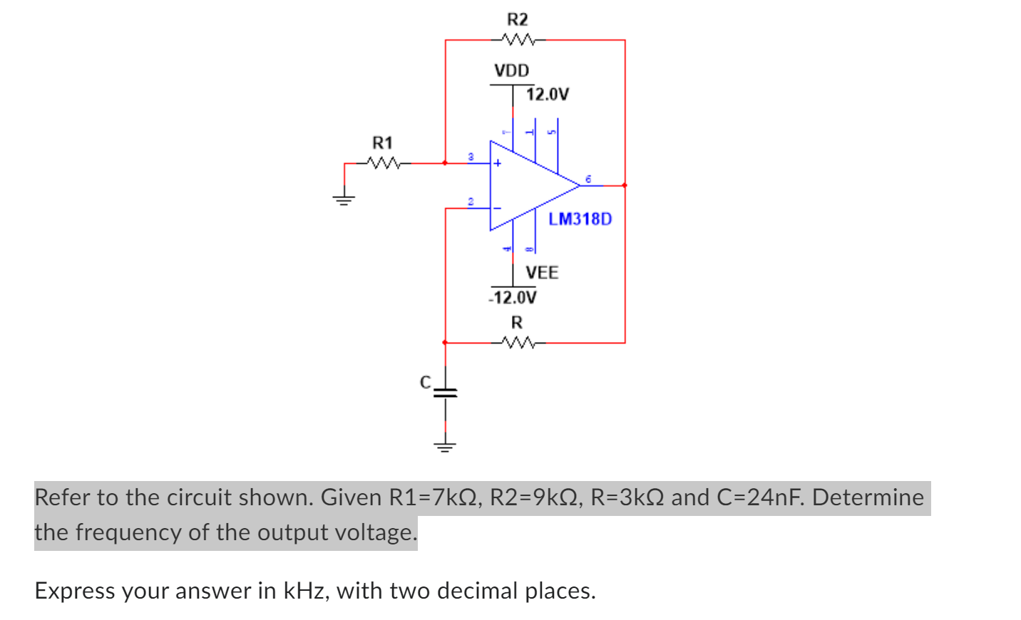 [Solved]: Refer to the circuit shown. Given ( mathrm{R}