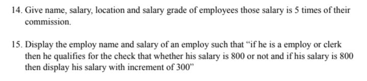 Solved Below are two tables, EMP and Department, Also below | Chegg.com