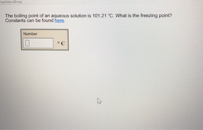 Solved The boiling point of an aqueous solution is 101.21 | Chegg.com