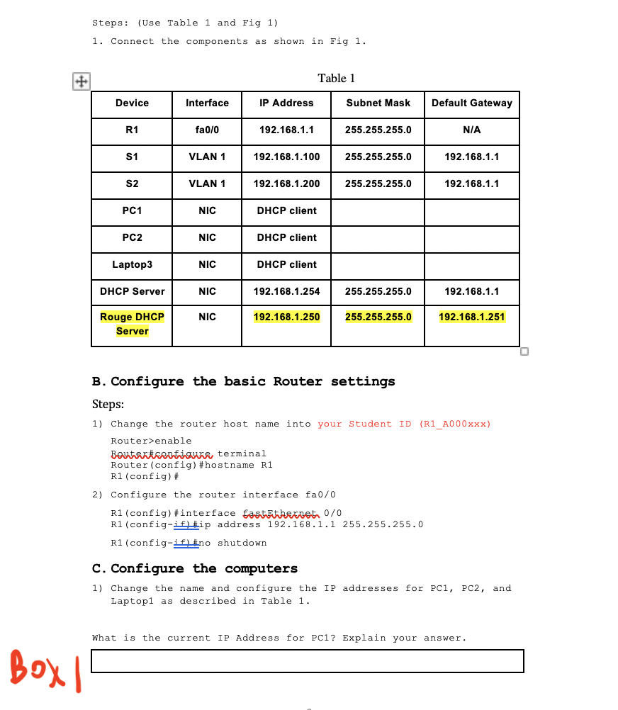 Solved please provide me with answers for Box 1, Box 2, Box | Chegg.com