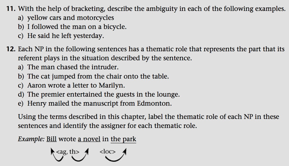 Solved 11. ﻿With the help of bracketing, describe the | Chegg.com