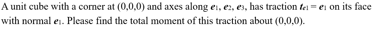 Solved A unit cube with a corner at (0,0,0) and axes along | Chegg.com