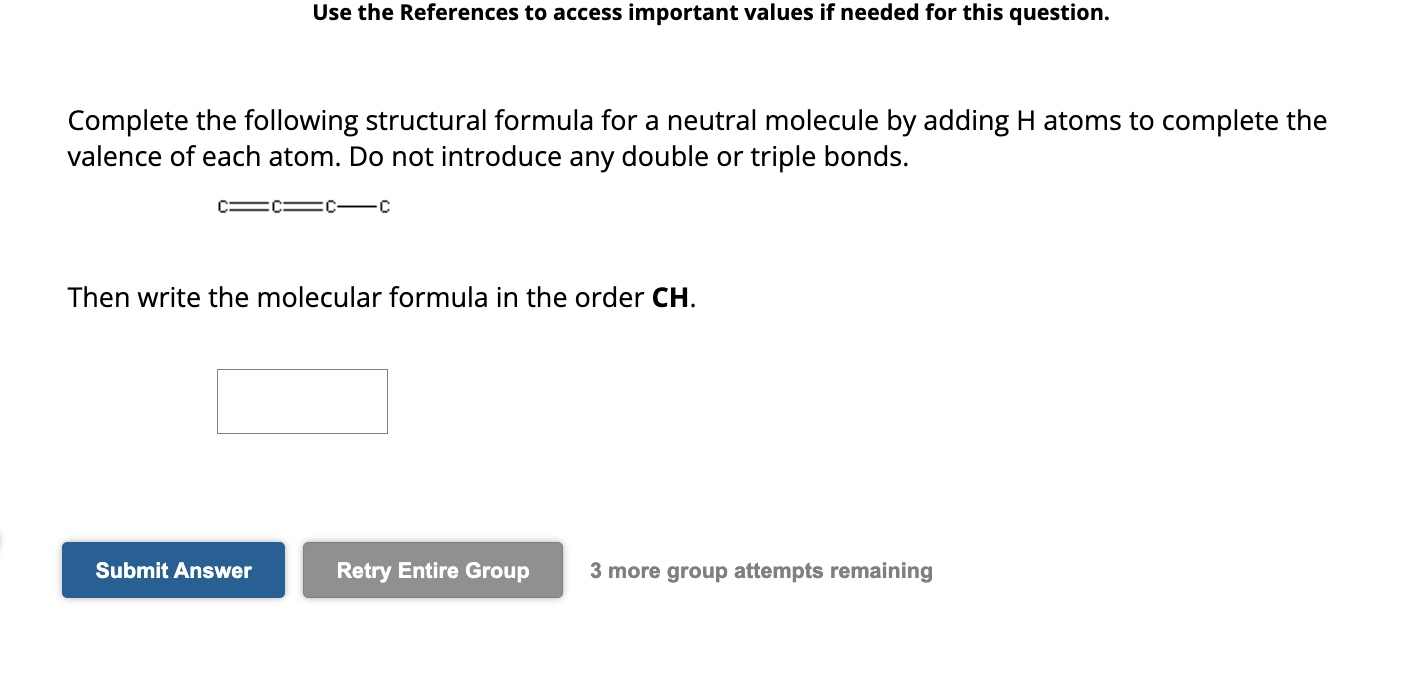 Solved Complete the following structural formula for a | Chegg.com