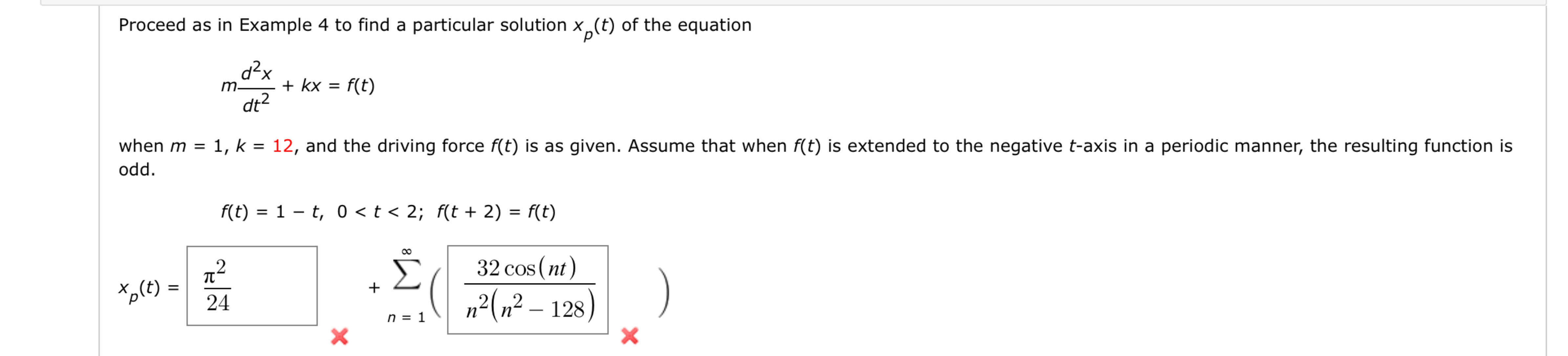 Solved Proceed as in Example 4 ﻿to find a particular | Chegg.com