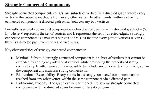 Solved Strongly Connected Components Strongly connected | Chegg.com