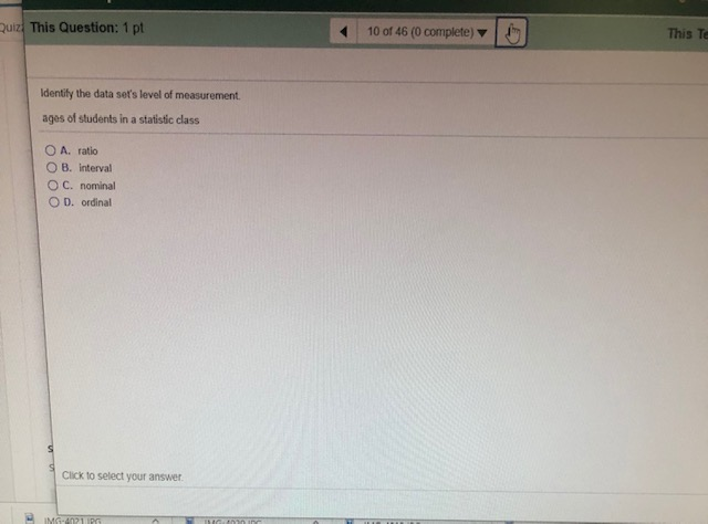 Solved uzİ This Question: 1 pt 10 of 46 (0 complete) This | Chegg.com