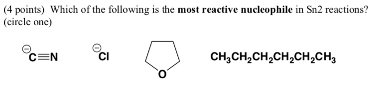 Solved (4 points) Which of the following is the most | Chegg.com