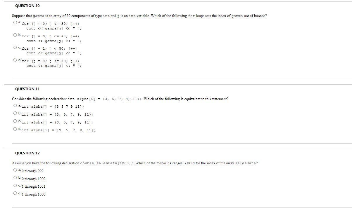 Solved Write the code to declare an array of floats called | Chegg.com