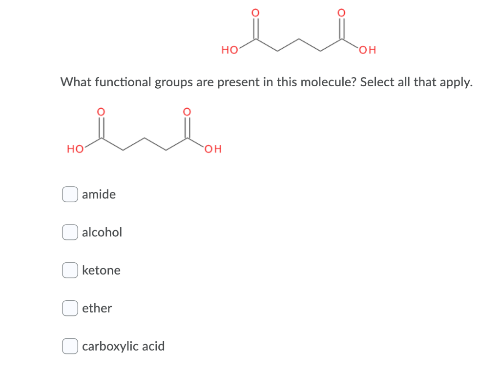 Solved لی ini HO OH What functional groups are present in | Chegg.com