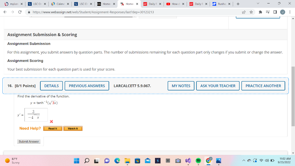 Solved or this assignment, you submit answers by question | Chegg.com