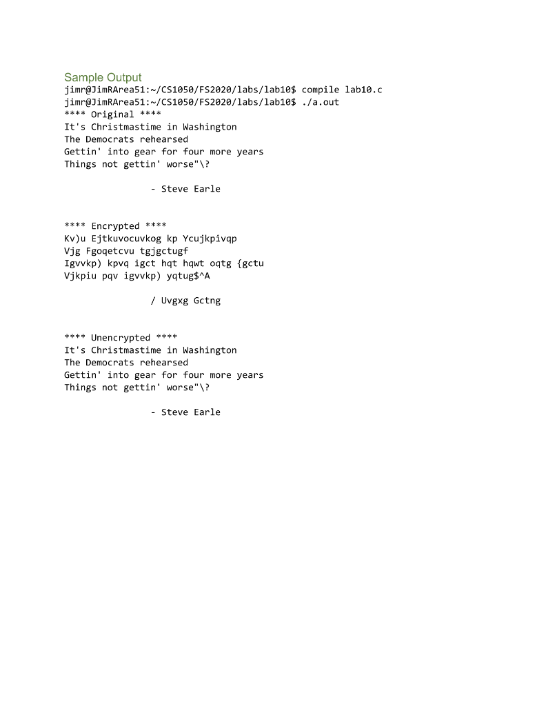 Solved CS1050 - Prelab 10 Fall 2020 Concepts to Practice | Chegg.com