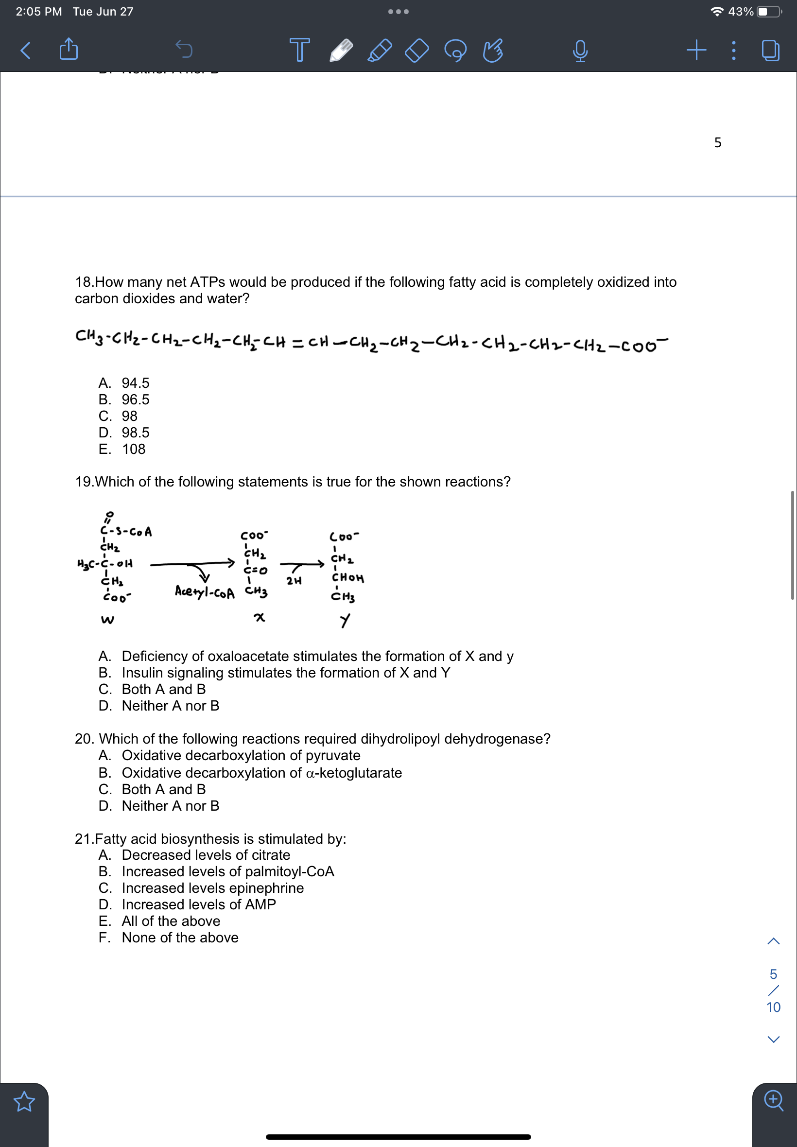 Solved 18.How many net ATPs would be produced if the | Chegg.com