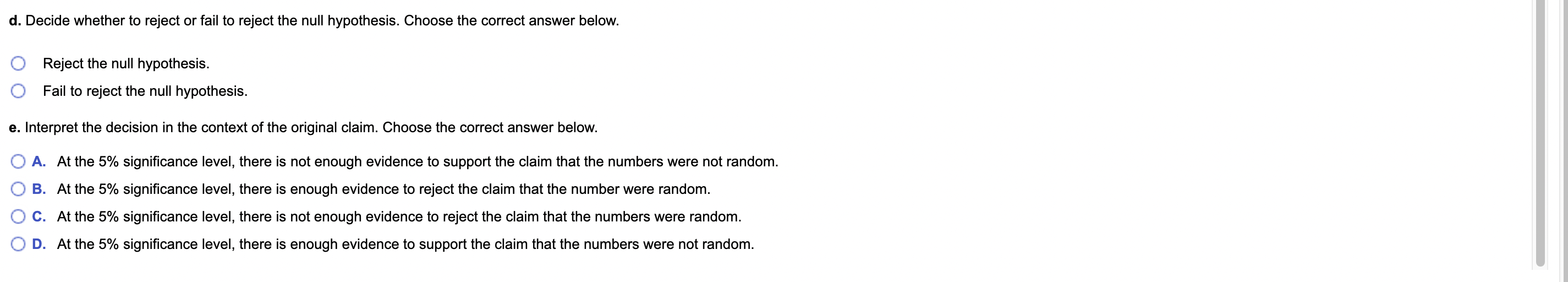 Solved A Number Generator Outputs The Sequence Of Digits 9581