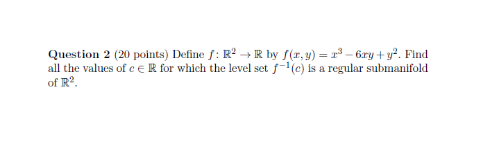 Solved Question 2 (20 ﻿points) ﻿Define | Chegg.com