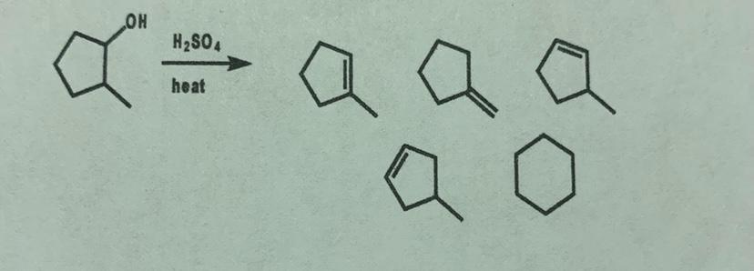 Solved OH H2SO4 heat a | Chegg.com