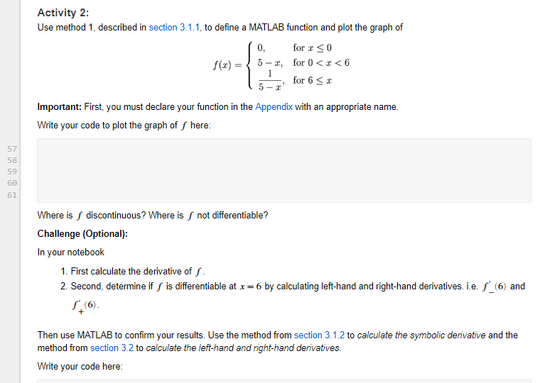 Solved Activity 2: Use method 1, described in section 3.1.1, | Chegg.com