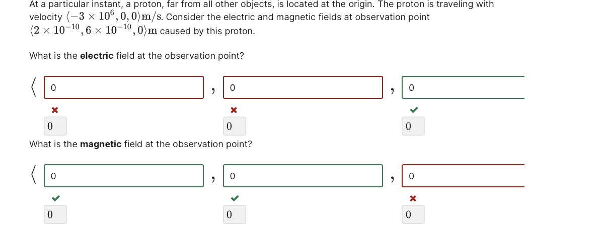 Solved At a particular instant, a proton, far from all other | Chegg.com