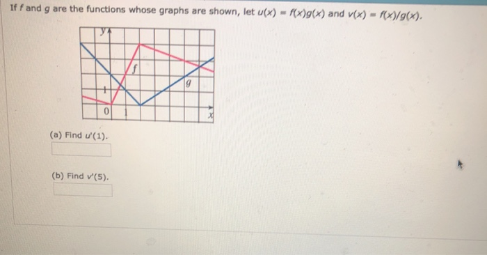 Solved If f and g are the functions whose graphs are shown, | Chegg.com