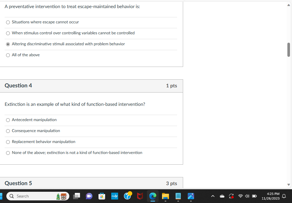 Solved A preventative intervention to treat | Chegg.com