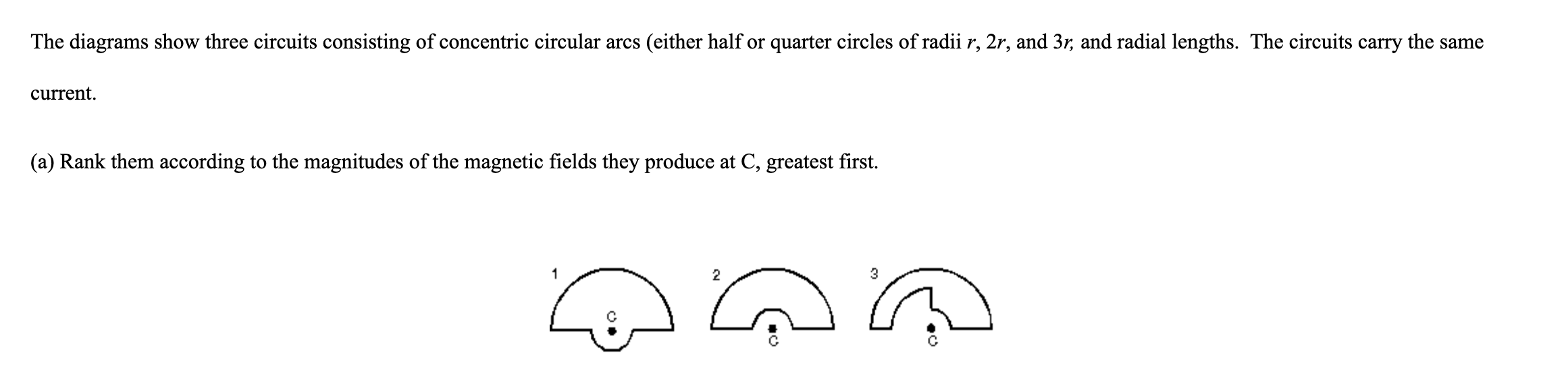 Solved The diagrams show three circuits consisting of | Chegg.com