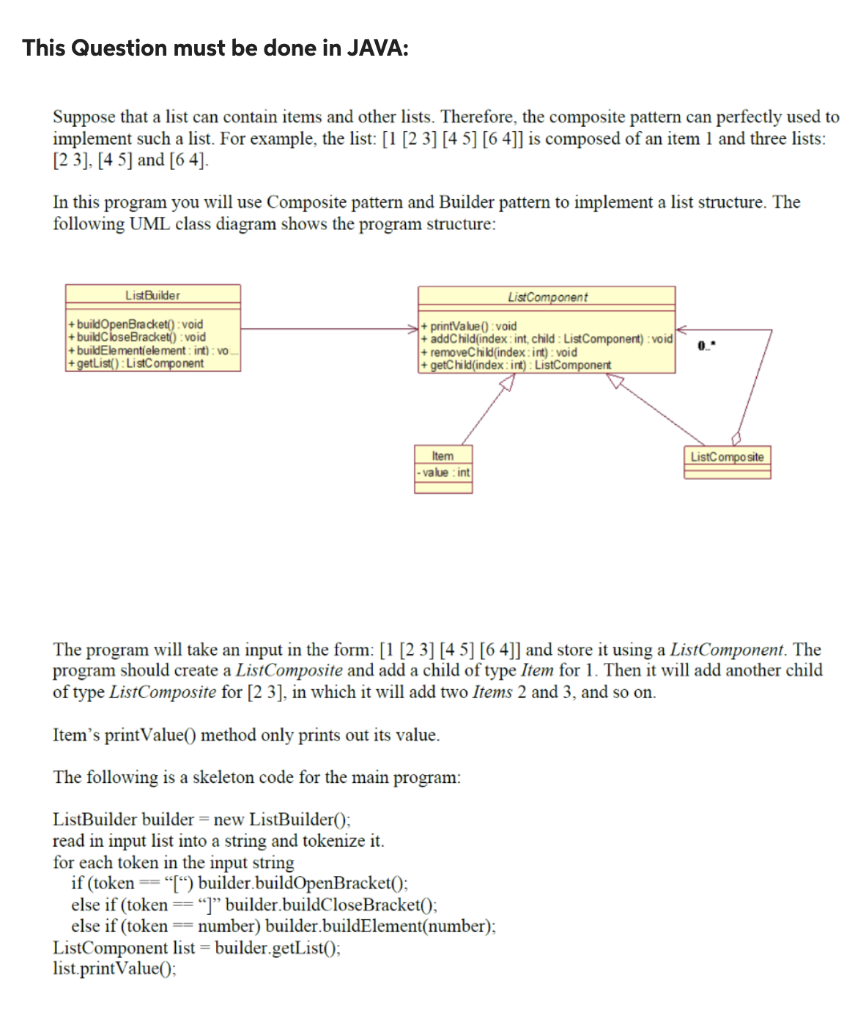 Solved This Question must be done in JAVA: Suppose that a | Chegg.com