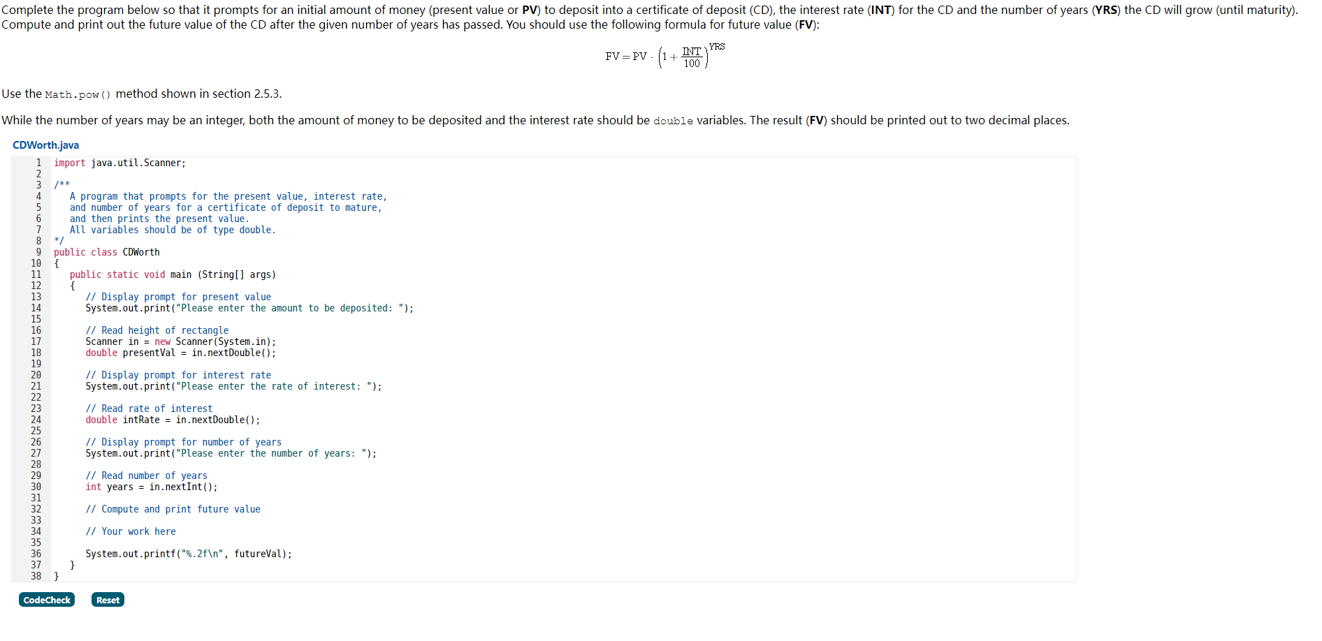 Solved FV=PV⋅(1+100 MNT )YRS While the number of years may | Chegg.com