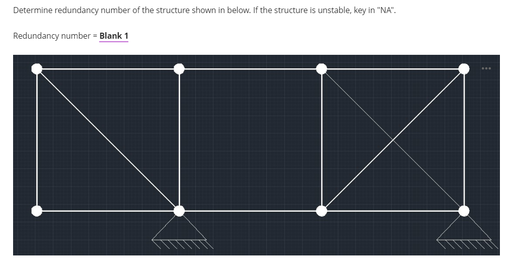 Solved Determine redundancy number of the structure shown in | Chegg.com