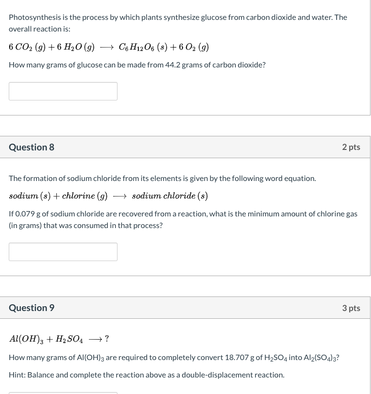 Solved Photosynthesis is the process by which plants | Chegg.com
