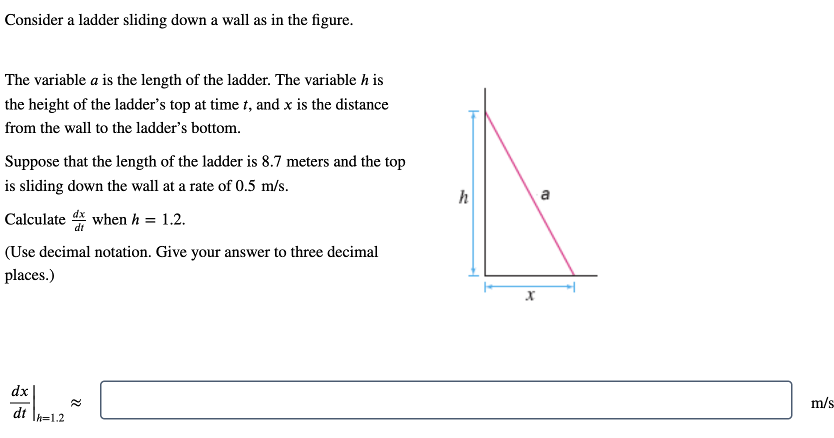 Solved Consider a ladder sliding down a wall as in the | Chegg.com