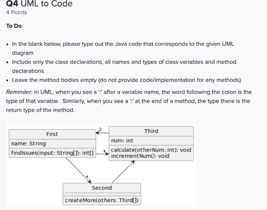 Solved 4 Points To Do: - In the blank below, please type out | Chegg.com