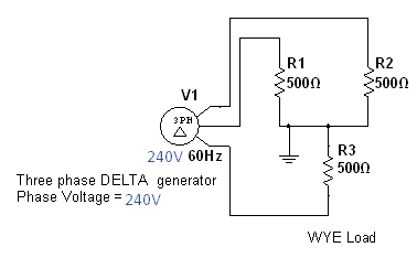 Solved Build the Wye to Delta circuit in Multisim, using the | Chegg.com