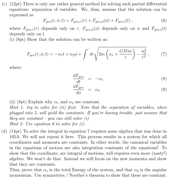 Solved 4. (50pt) Two-body problem in Hamiltonian mechanics: | Chegg.com
