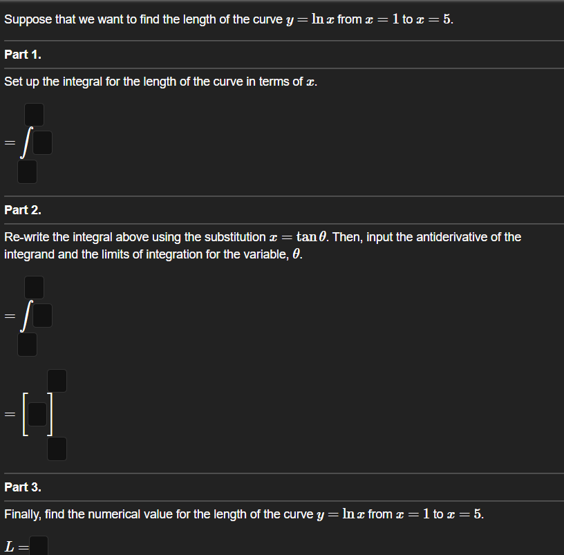 Solved Suppose that we want to find the length of the curve | Chegg.com