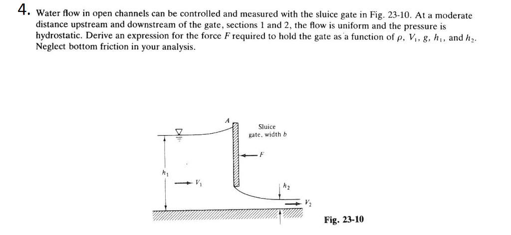 Solved 4. Water flow in open channels can be controlled and | Chegg.com