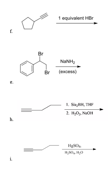 Solved excess NaNH2 THF Br Br H 1. NaNH2 2. CH3CH2Br H2SO4, | Chegg.com