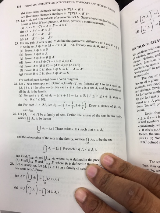 Solved 116 DOING MATHEMATICS: AN INTRODUCTION TO P (b) How | Chegg.com